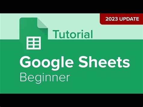 Free Video Google Sheets Beginner Tutorial 2023 Update From Learnit Training Class Central