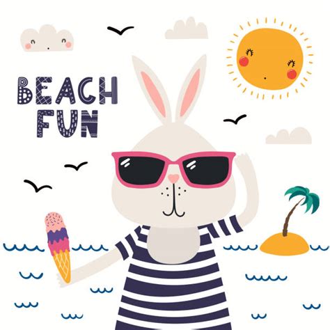 70 Funny Palm Tree And Sun Characters Travelling Summer Vacation