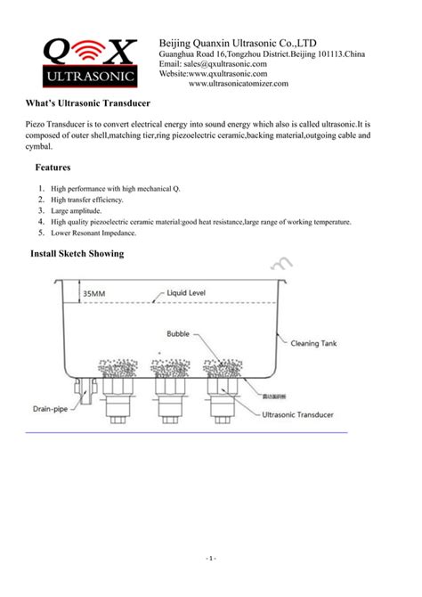 Ultrasonic Transducer Pdf