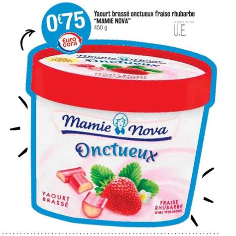 Offre Yaourt Brassé Onctuoso Nature Mamie Nova chez Cora