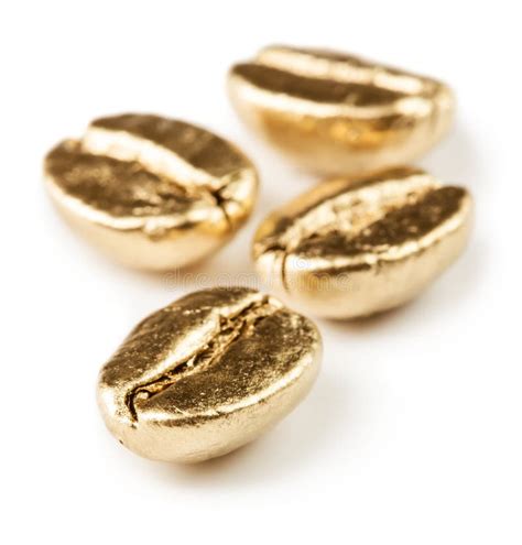 Grains de café d or image stock Image du parfumé ingrédient 33672161