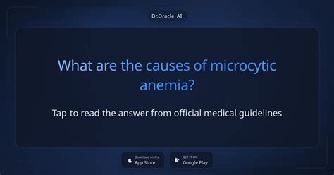 What Are The Causes Of Microcytic Anemia