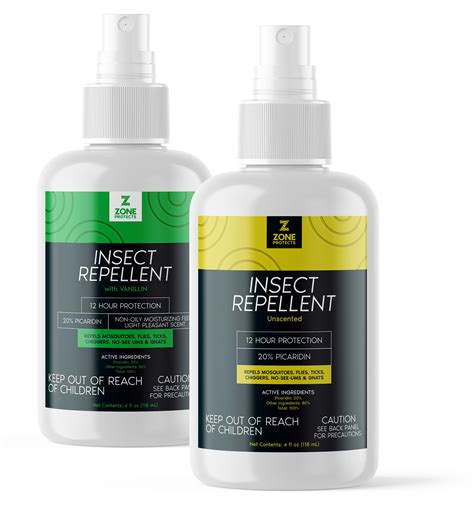 Zone Protects Deet Alternative Picaridin Insect Repellent His And Hers