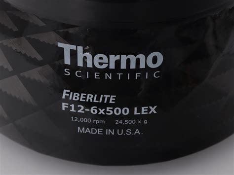 Thermo Scientific Fiberlite F12 6x500 Lex Fixed Angle Rotor Richmond Scientific