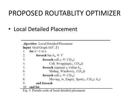 Ppt Optimization Of Placement Solutions For Routability Powerpoint