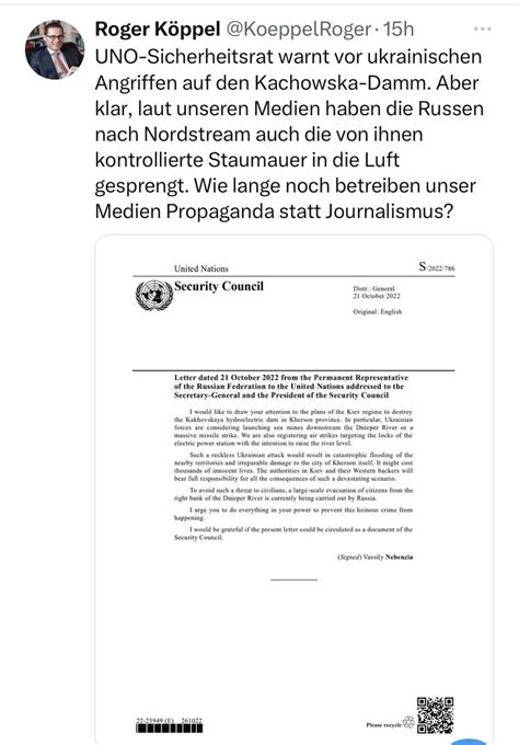 Ralph Janik On Twitter Ein Russischer Brief An Den Sicherheitsrat Ist