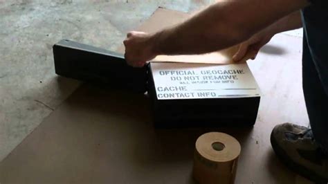 My Geocaching Store Stencil Application Instructions Youtube