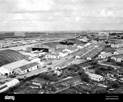Bien Hoa South Vietnam United States Military Planes Are Parked On