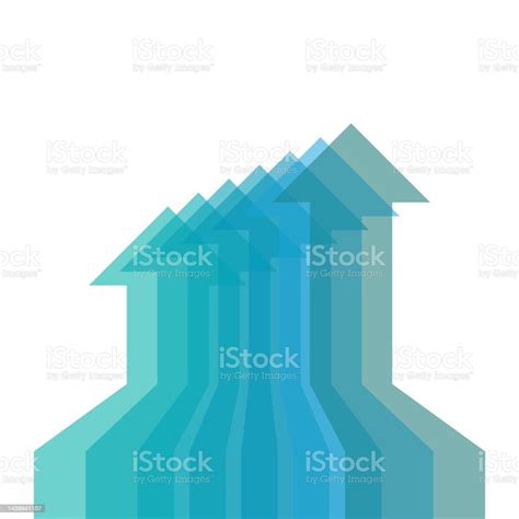 Arrows Forming Progress Chart Stock Illustration Download Image Now