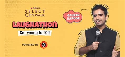 Laughathon Stand Up Comic Act By Gaurav Kapoor Delhi Events