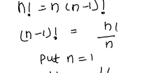 Prove That Zero 0 Factorial Is One 1