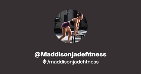 Maddisonjadefitness Instagram Facebook Tiktok Linktree