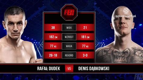 Rafał Dudek Denis Dąbkowski Skrót walki PolsatSport pl