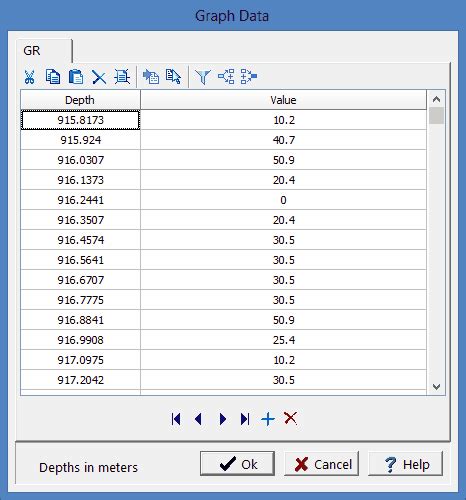Chapter Boring Wells Borings Wells Editing A Boring Well Depth Related Data