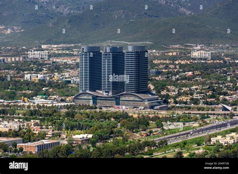 An Aerial View Of Faisal Mosque And Monuments In Islamabad The
