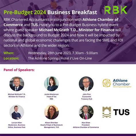 Ronan Mcgivern On Linkedin Really Great Event A Highly Anticipated Budget Looking Forward To…