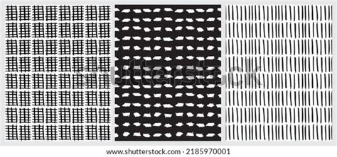 Simple Hand Drawn Vector Patterns Brush Stock Vector Royalty Free