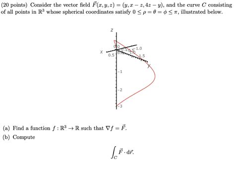 Solved Consider The Vector Field Vec F X Y Z Y X Z Z Y Chegg