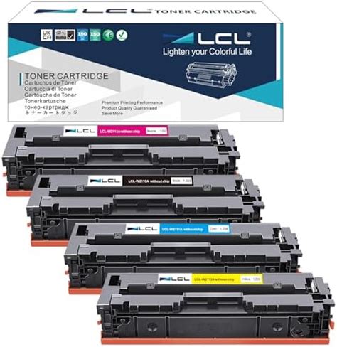 Without Chip LCL Compatible For HP A X W A W X W A W A W A Pack Black