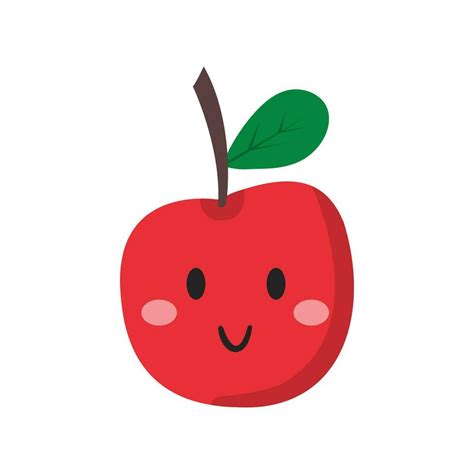 Red Apple Fruit Cute Character Mascot Vector Design 29890024 Vector Art