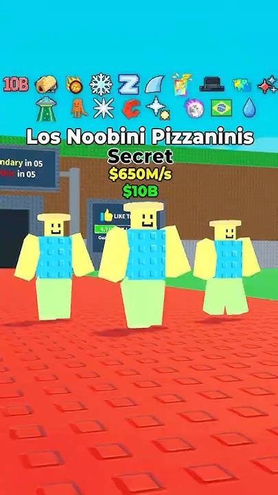 New Los Noobini Pizzaninis 🤩 Roblox Robloxstealabrainrot Italianbrainrot Youtube
