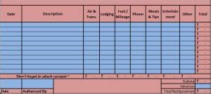 Download Expense Report Excel Template ExcelDataPro
