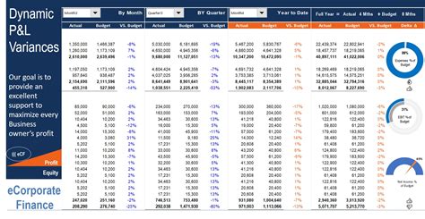 Dynamic Profit And Loss Comparison Eloquens