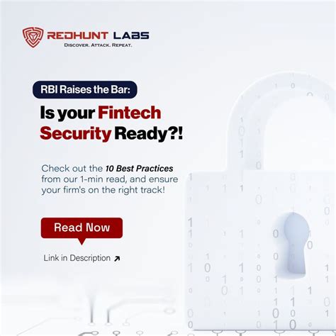 Redhunt Labs On Linkedin Fintechsecurity Fintech Rbi Rbicompliance Cybersecurity Infosec…