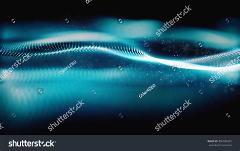 Digital Wave Form Digital Background Stock Illustration 496102495