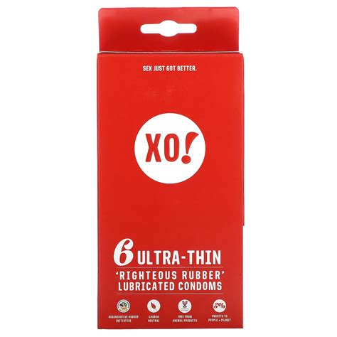 Here We Flo Xo Ultra Thin Righteous Rubber Lubricated Condoms