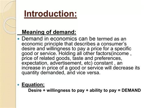 Determinant Of Demand Pptx