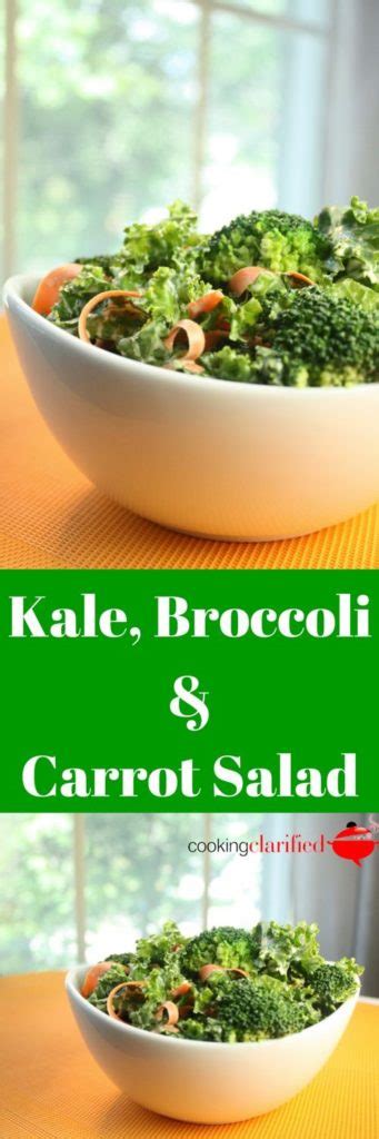 Broccoli Kale And Carrot Salad Cooking Clarified