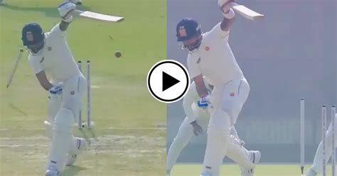 Watch Railways Himanshu Sangwan Cleans Up Virat Kohli On Off Stump In
