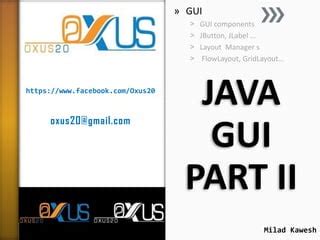 Java GUI PART II PPT