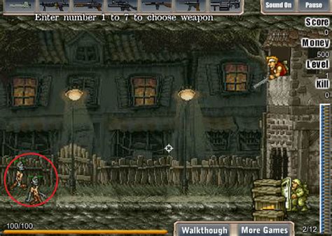 [metal slug zombies return] 메탈슬러그 좀비즈 리턴 플래시 디펜스게임 플래시게임 올드플래시게임