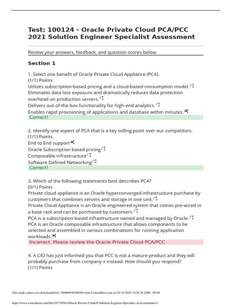 Oracle Private Cloud P Solution Engineer Specialist Assessment Pdf
