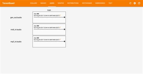 Tensorboard Audio Summaries Stuck Loading · Issue 328 · Tensorflow