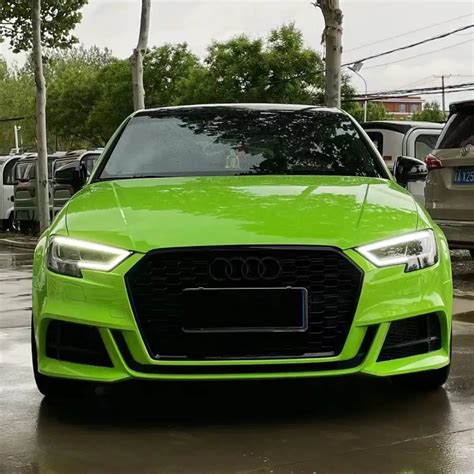 Audi A3 Wrap Best Ravoony Fluorescent Green Car Vinyl Wrap Audi A3