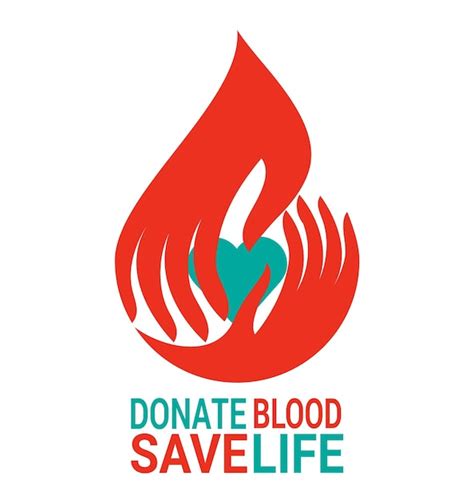 Dise O De La Gota De Sangre En La Mano Para El D A Mundial Del Donante