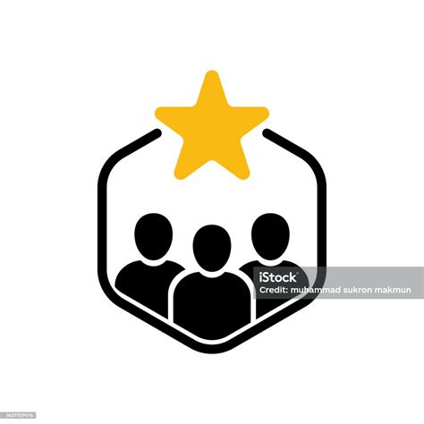 고객 충성도 또는 고객 만족 아이콘입니다 중대한 효과적인 사업에 대한 긍정적인 평가의 개념 플랫 스타일 트렌드 현대 회원 로고타입 그래픽 디자인 웹 요소 흰색에 격리 감탄에