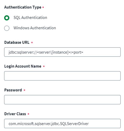 Connection Settings