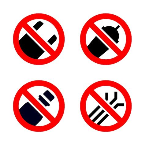 플라스틱 사용 금지 가방 컵 빨대 병 프리미엄 벡터