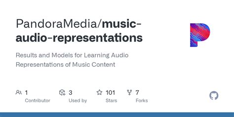 Github Pandoramediamusic Audio Representations Results And Models