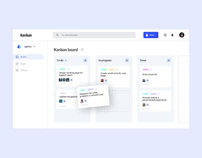 Kanban Board Dashboard Behance