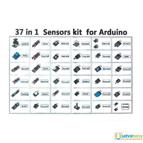 Arduino 37 In 1 Sensor Kit Set Module Board Compatible With Arduino Uno R3 Mega 2560 Raspberry