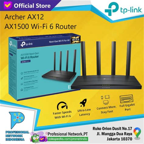 Promo TP LINK Archer AX12 AX1500 Wi Fi 6 Router Tplink Archer Ax12 Ax 12 Cicil 0 3x Jakarta