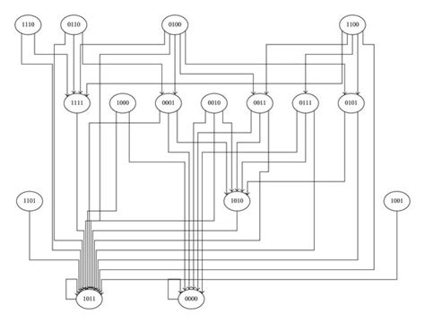 state transition map of minimum functional network attractor analysis