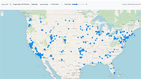 Longitude And Latitude Map From Csv Free Online Map Application Online Map Maker