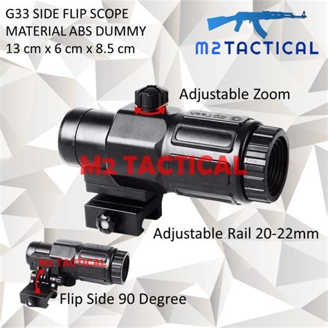 Jual Eotech G33 Magnifier Side Flip Scope G33 Dummy WGB WGG DCobra