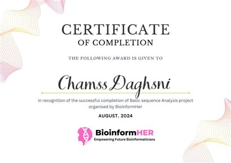 chams daghsni on linkedin bioinformher scholarshipwinner